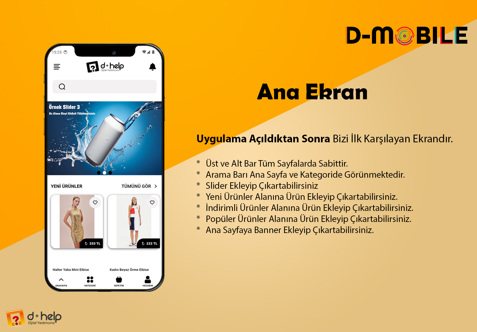 D-Mobile Uygulaması - IdeaSoft Appstore